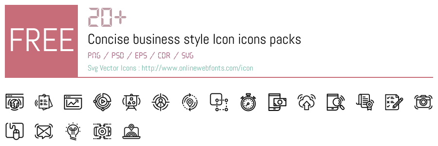 +20 Concise business style Icon Svg Animations Packs Free Downloads ...