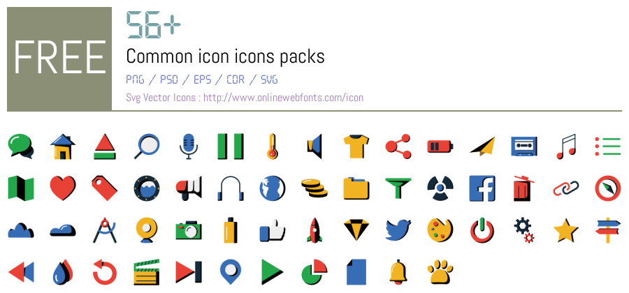 +56 Common icon Svg Animations Packs Free Downloads - OnlineWebFonts.COM