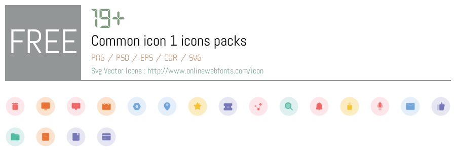 +19 Common icon 1 Svg Animations Packs Free Downloads - OnlineWebFonts.COM
