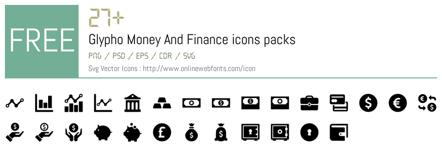 +27 Glypho Money And Finance Svg Animations Packs Free Downloads ...
