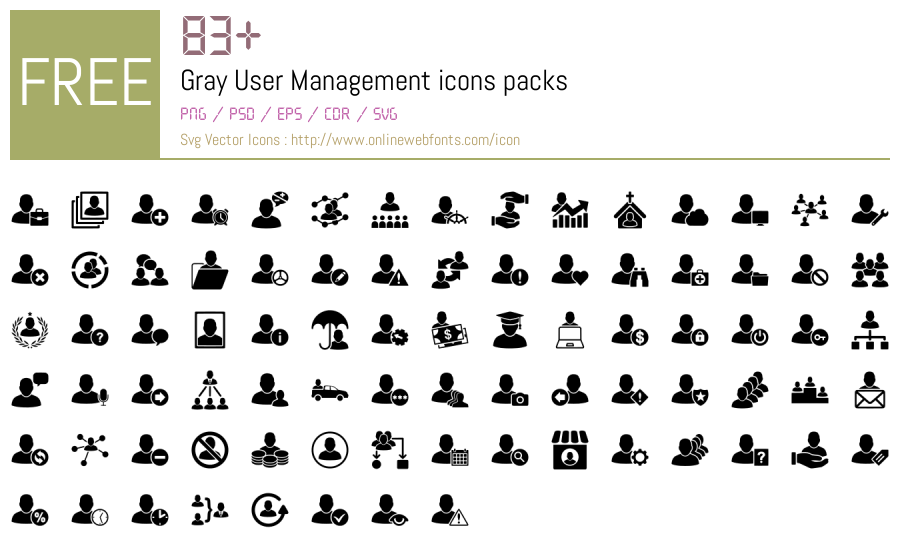 +83 Gray User Management Svg Animations Packs Free Downloads ...