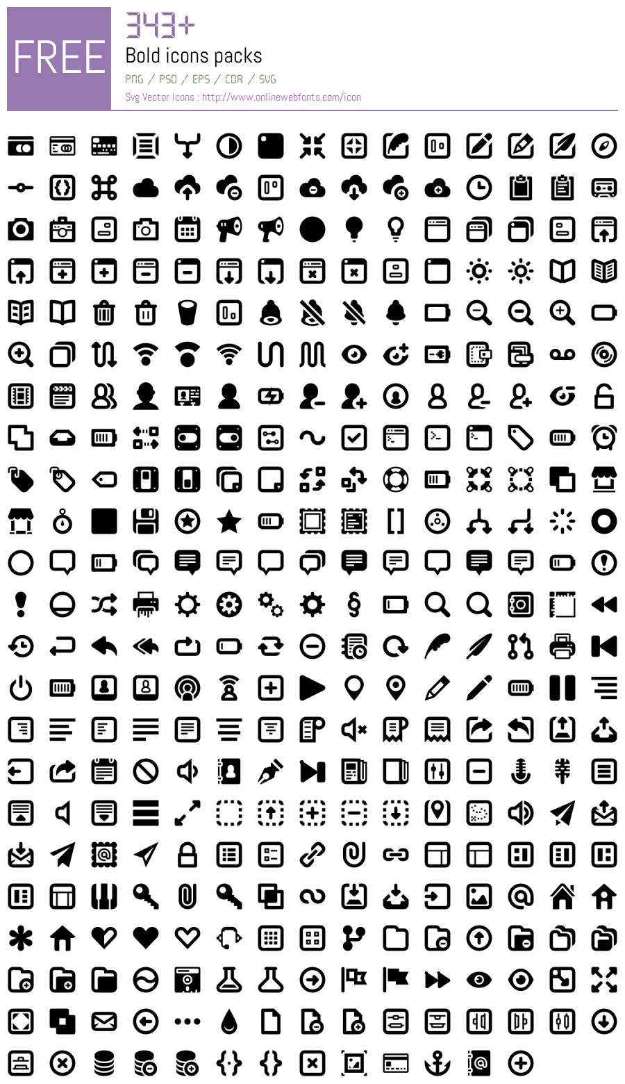 +343 Bold Svg Animations Packs Free Downloads - OnlineWebFonts.COM