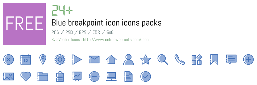 +24 Blue breakpoint icon Svg Animations Packs Free Downloads ...
