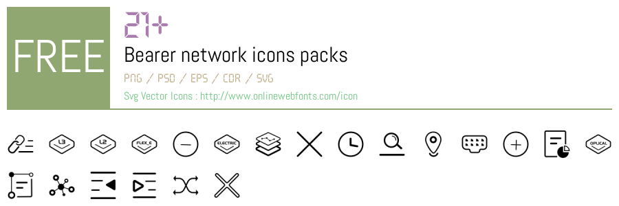 +21 Bearer network Svg Animations Packs Free Downloads - OnlineWebFonts.COM