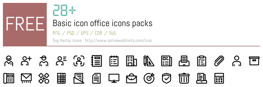 +28 Basic icon office Svg Animations Packs Free Downloads ...