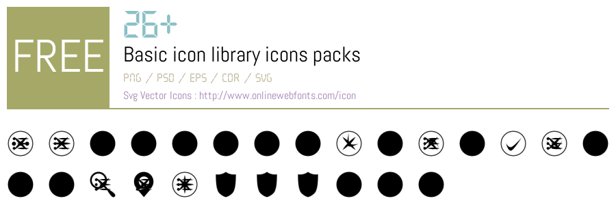 +26 Basic icon library Svg Animations Packs Free Downloads - OnlineWebFonts.COM