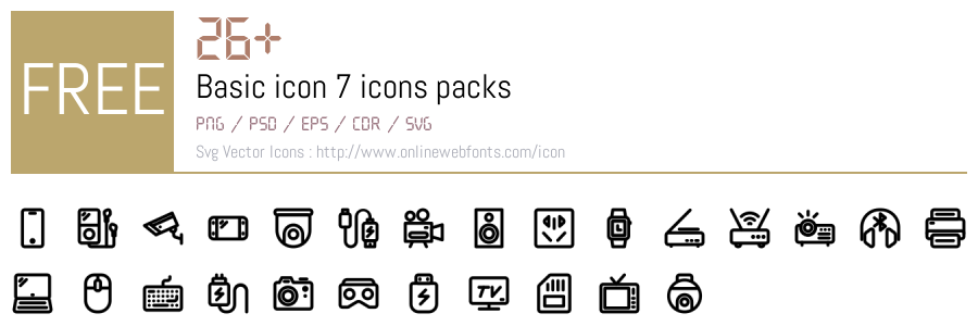 +26 Basic icon 7 Svg Animations Packs Free Downloads - OnlineWebFonts.COM