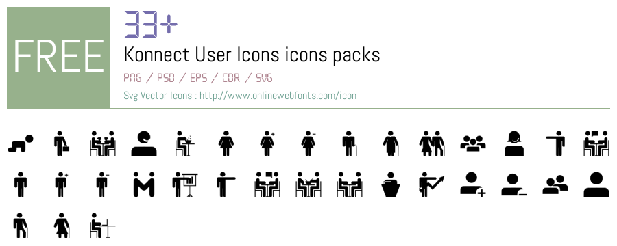 +33 Konnect User Icons Svg Animations Packs Free Downloads ...