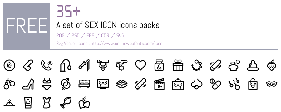+35 A set of SEX ICON Svg Animations Packs Free Downloads - OnlineWebFonts.COM