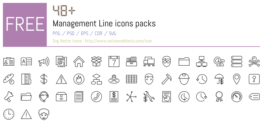 +48 Management Line Svg Animations Packs Free Downloads ...