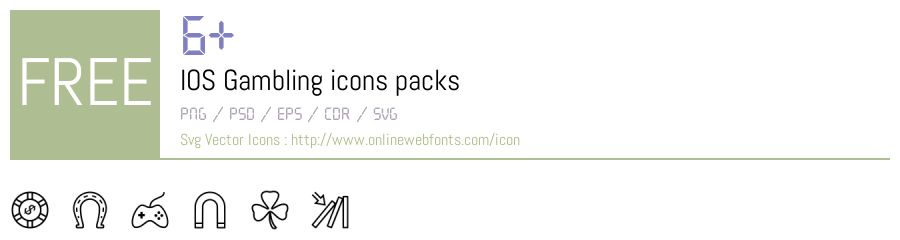 +6 IOS Gambling Svg Animations Packs Free Downloads - OnlineWebFonts.COM