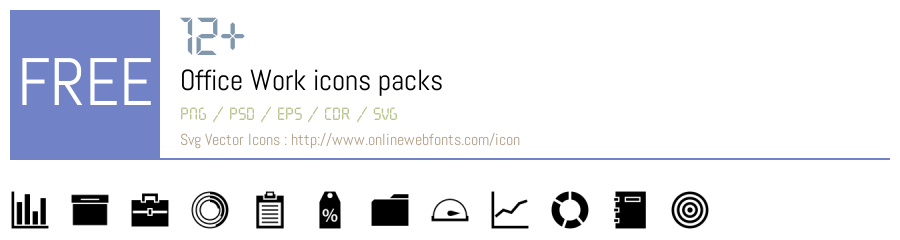 +12 Office Work Svg Animations Packs Free Downloads - OnlineWebFonts.COM