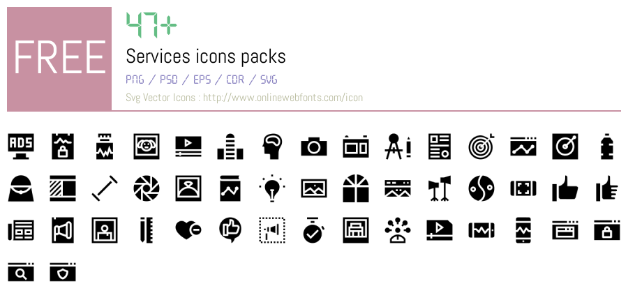 +47 Services Svg Animations Packs Free Downloads - OnlineWebFonts.COM