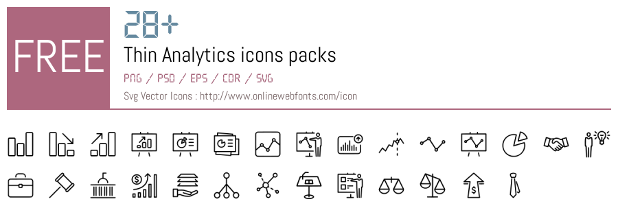 +28 Thin Analytics Svg Animations Packs Free Downloads - OnlineWebFonts.COM