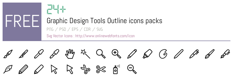 +24 Graphic Design Tools Outline Svg Animations Packs Free Downloads ...