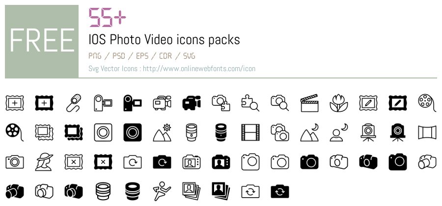 +55 IOS Photo Video Svg Animations Packs Free Downloads ...