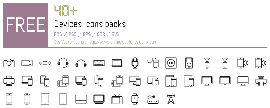 +40 Devices Svg Animations Packs Free Downloads - OnlineWebFonts.COM