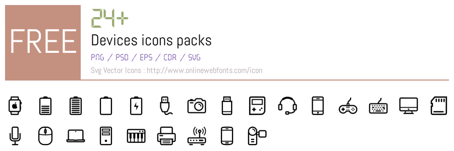 +24 Devices Svg Animations Packs Free Downloads - OnlineWebFonts.COM