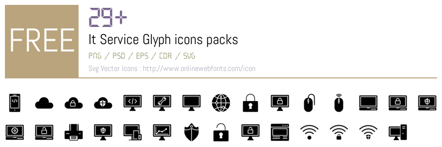 +29 It Service Glyph Svg Animations Packs Free Downloads ...