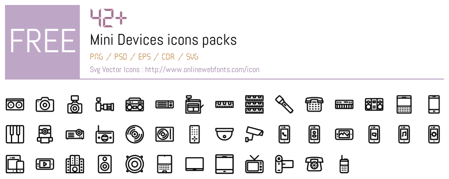 +42 Mini Devices Svg Animations Packs Free Downloads - OnlineWebFonts.COM