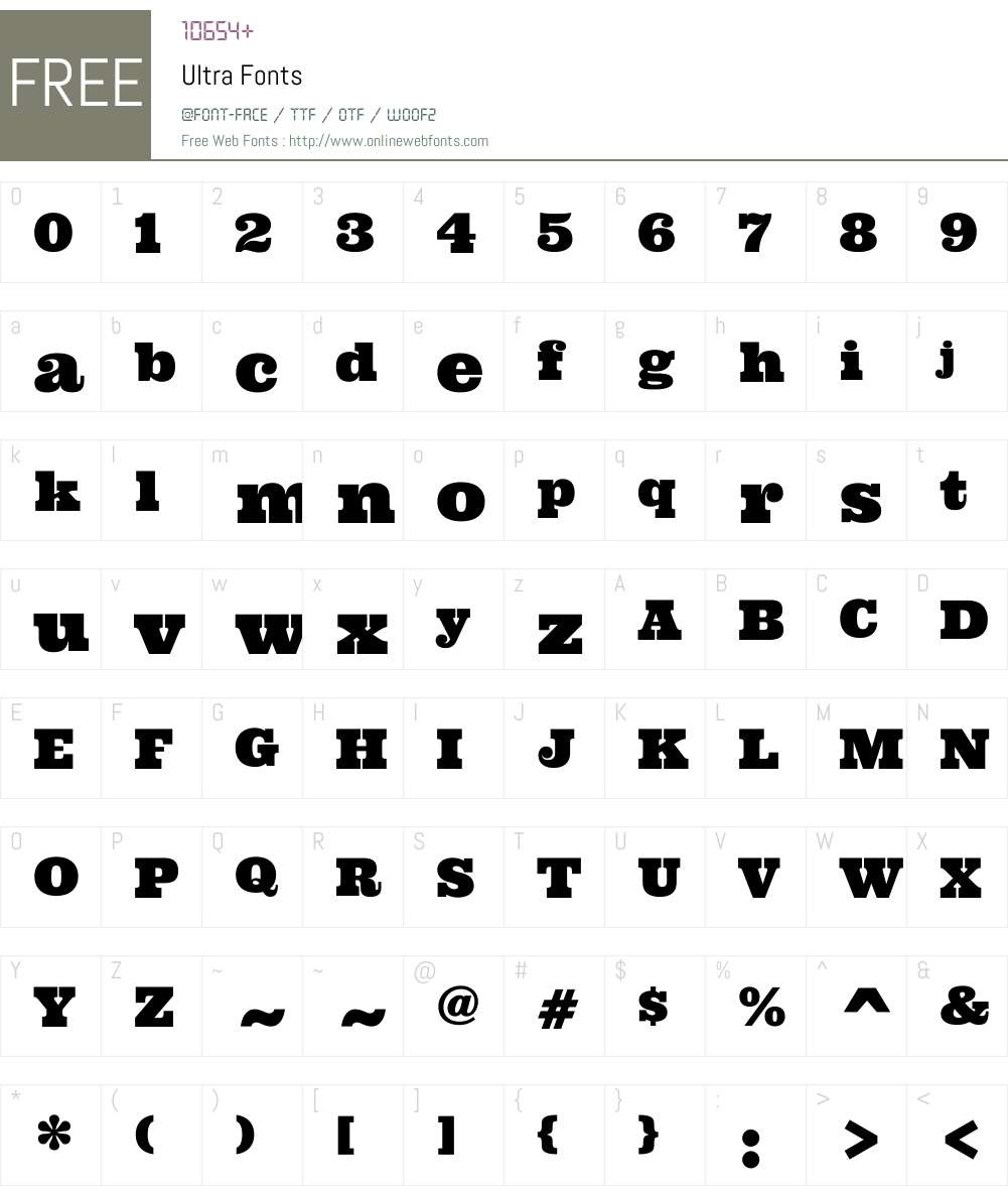 Ultra 1.000 Fonts Free Download - OnlineWebFonts.COM