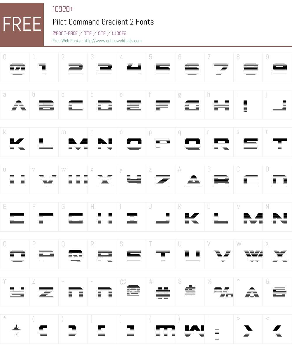 Pilot Command Gradient 2 1.2; 2022 Fonts Free Download - OnlineWebFonts.COM