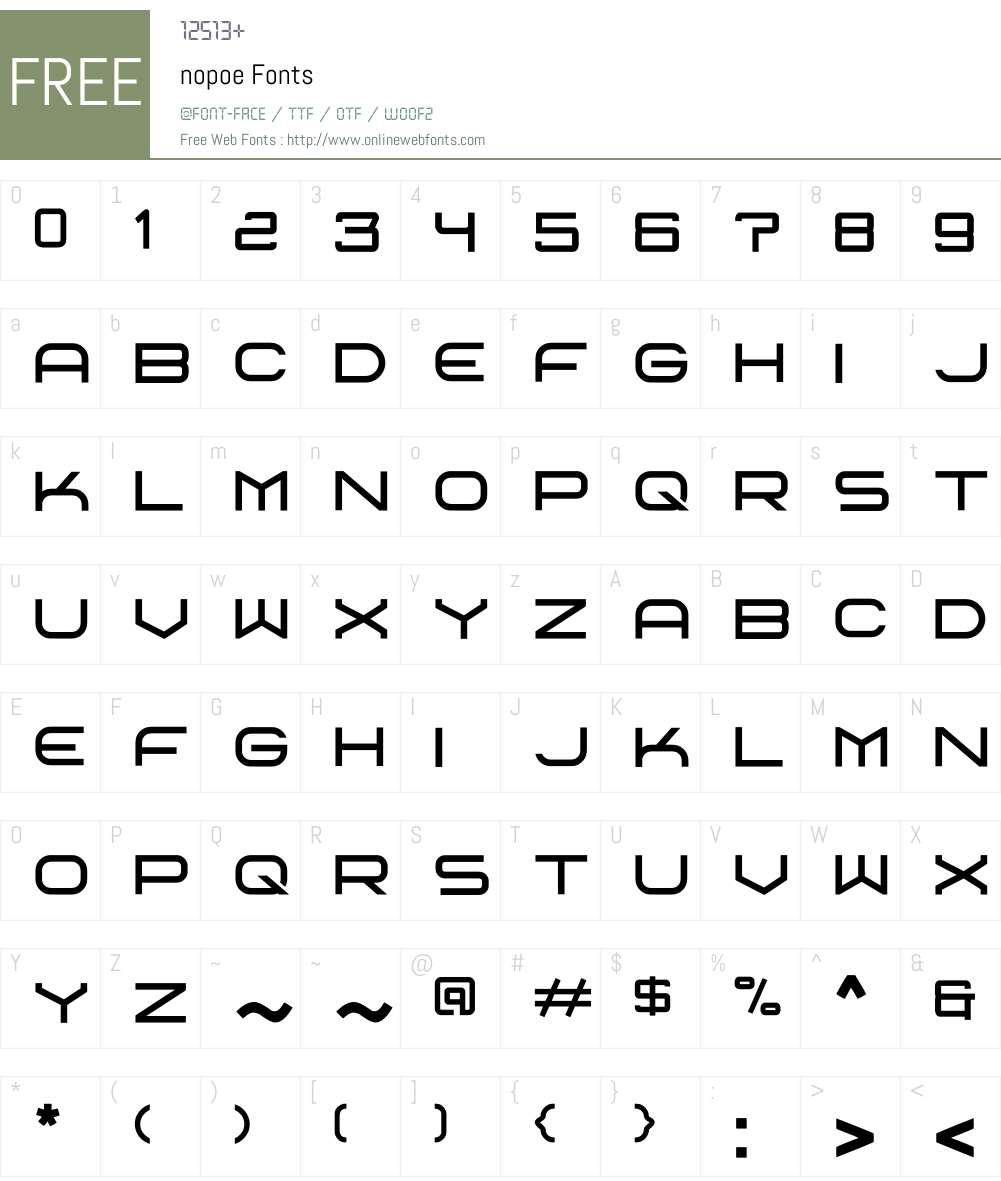 nopoe 1.00;October 23, 2021;FontCreator 13.0.0.2683 32-bit Fonts Free ...