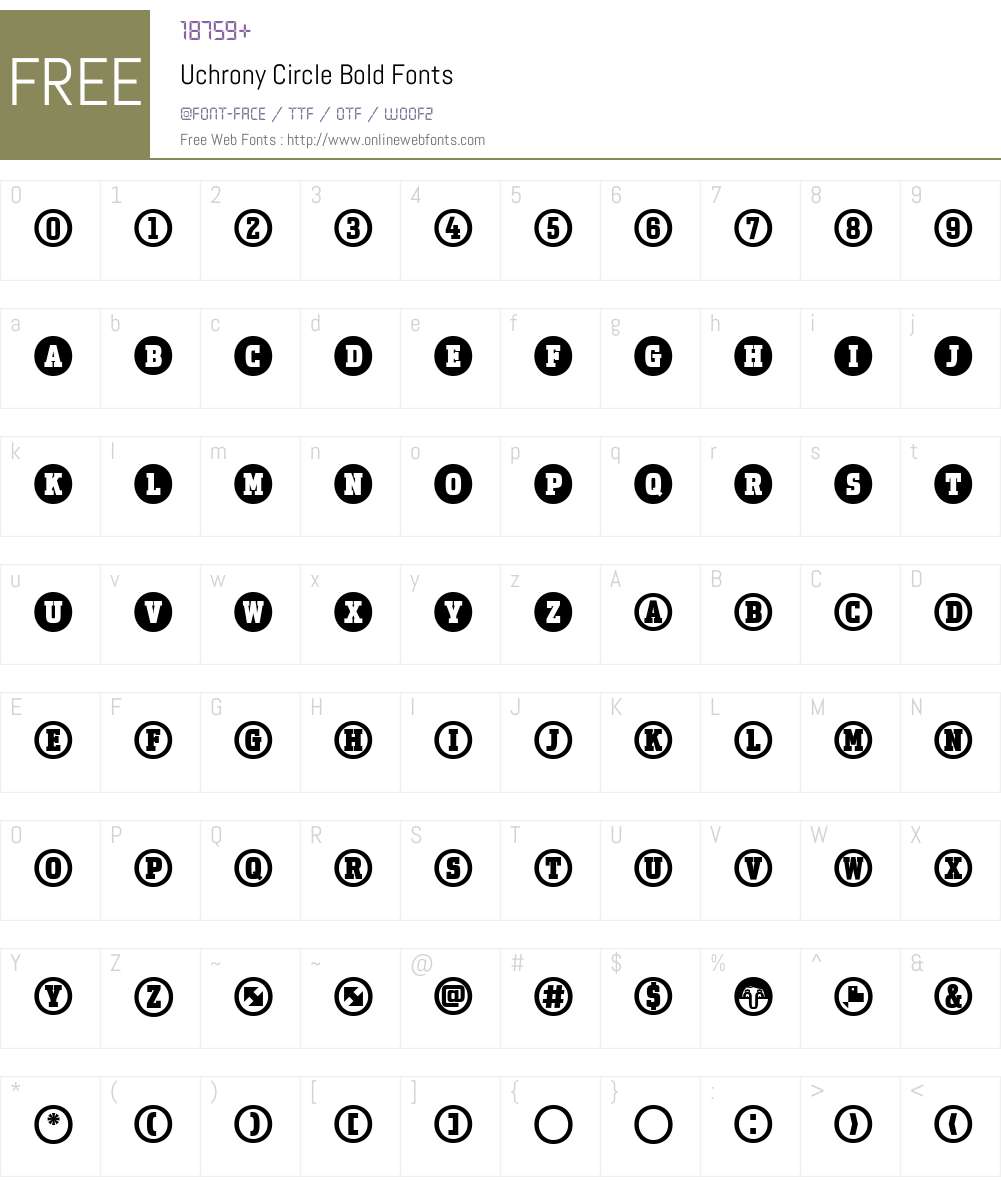 Uchrony Circle 1.182 Fonts Free Download - OnlineWebFonts.COM