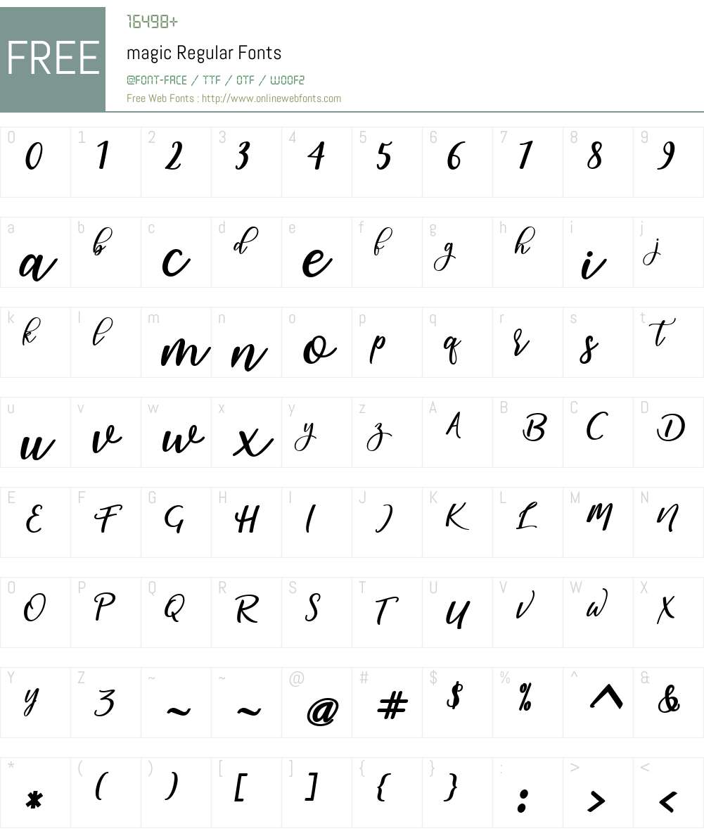 magic Regular 1.000 Fonts Free Download - OnlineWebFonts.COM