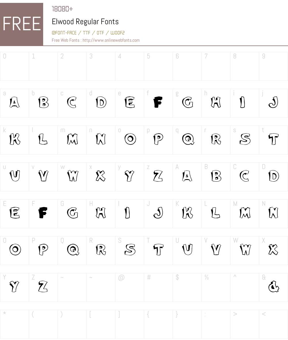 Elwood Regular Altsys Metamorphosis:4/16/92 Fonts Free Download ...