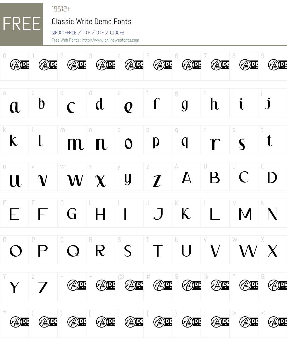 Classic Write Demo 1.002;Fontself Maker 3.5.4 Fonts Free Download ...
