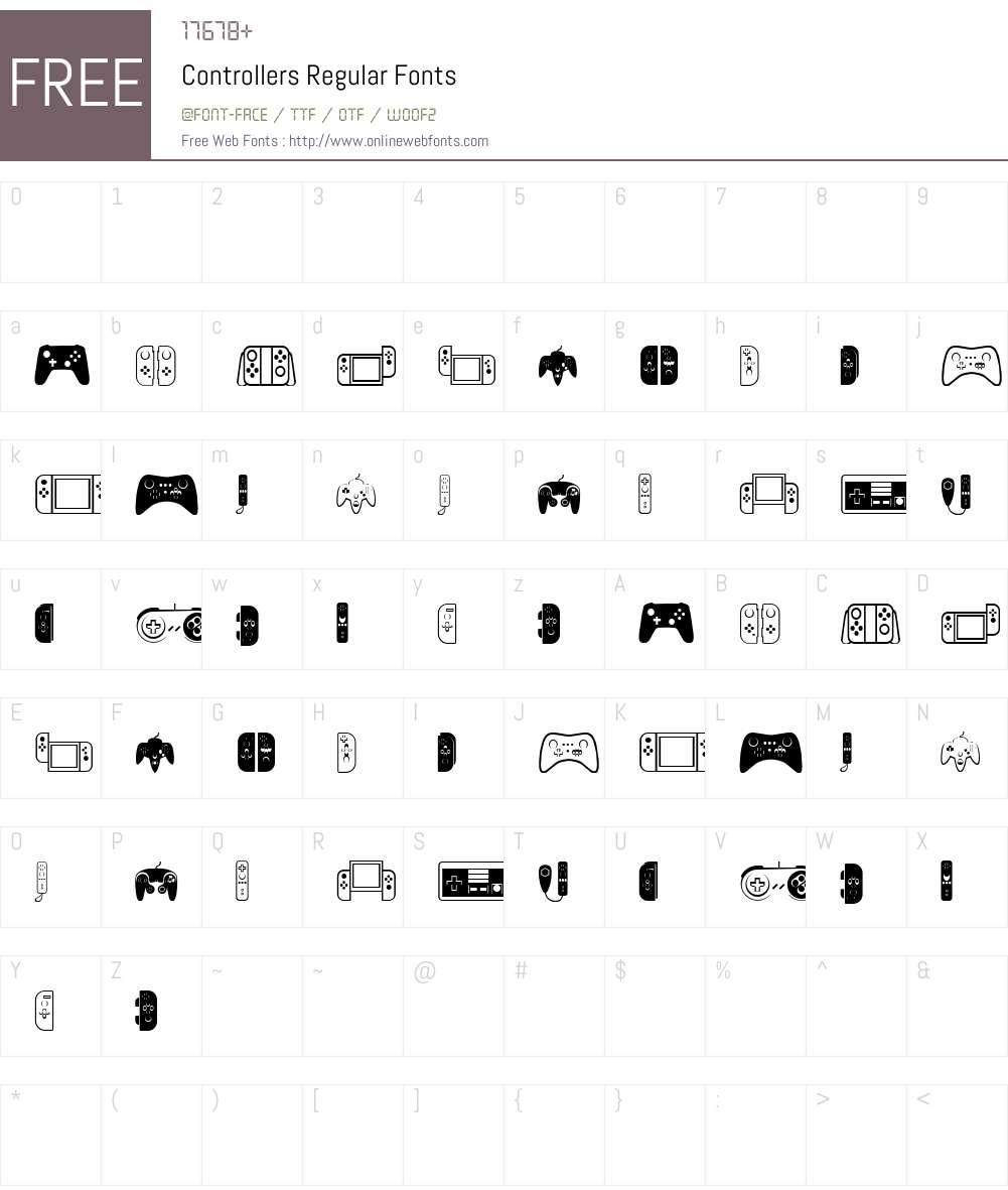 Controllers Regular 1.000 Fonts Free Download - OnlineWebFonts.COM