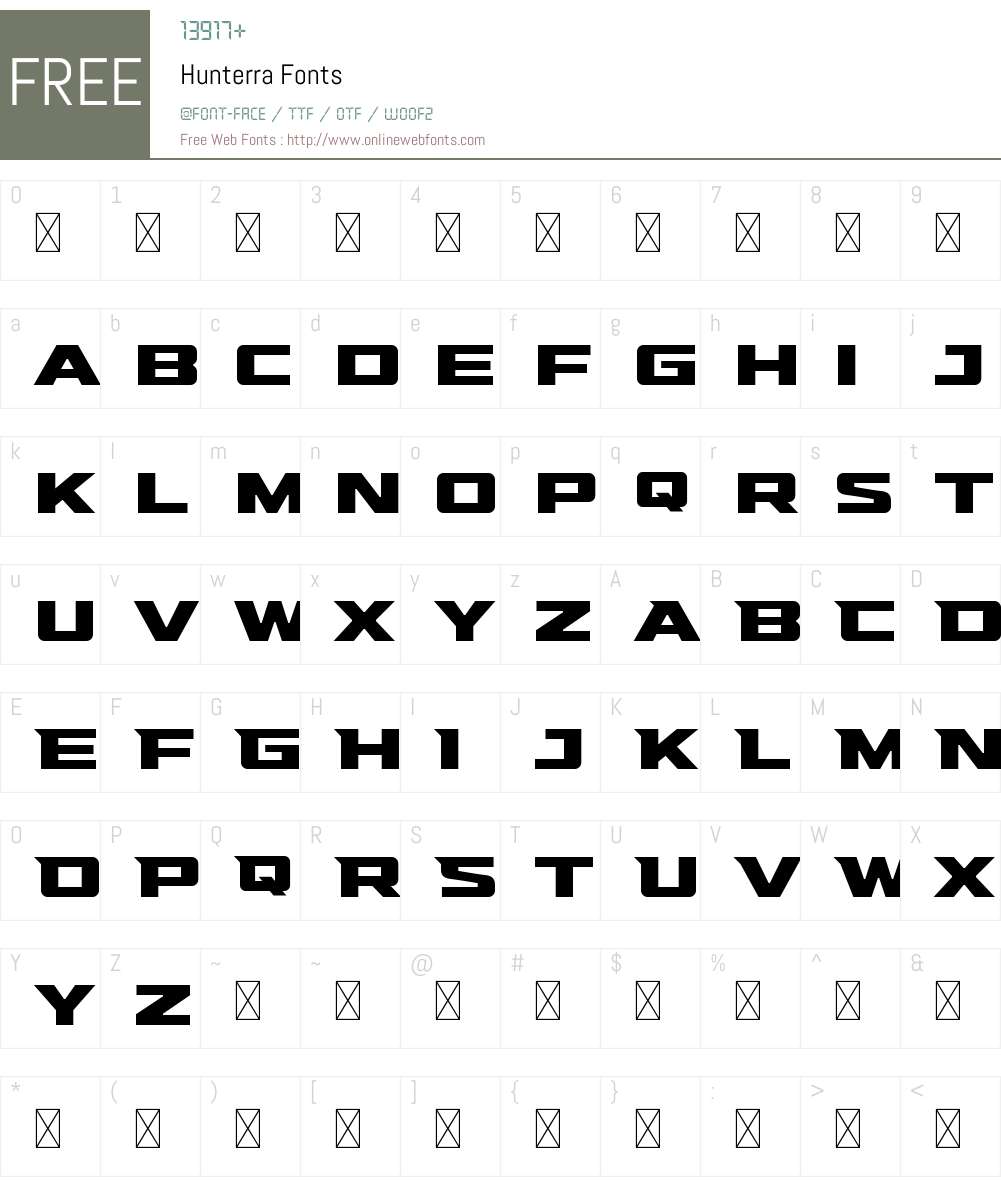 Hunterra 1.001;Fontself Maker 3.5.2 Fonts Free Download ...