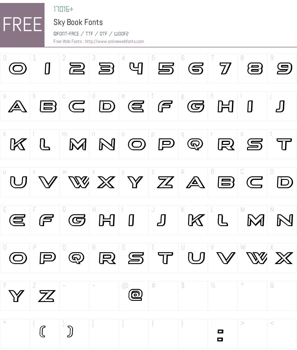 Sky 1.000 Fonts Free Download - OnlineWebFonts.COM
