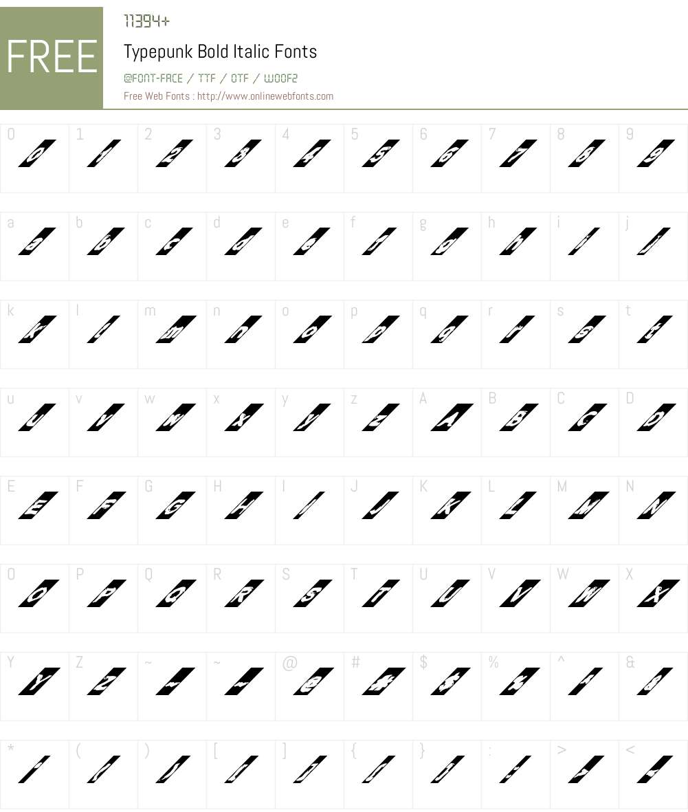 Typepunk 1.00 Fonts Free Download - OnlineWebFonts.COM