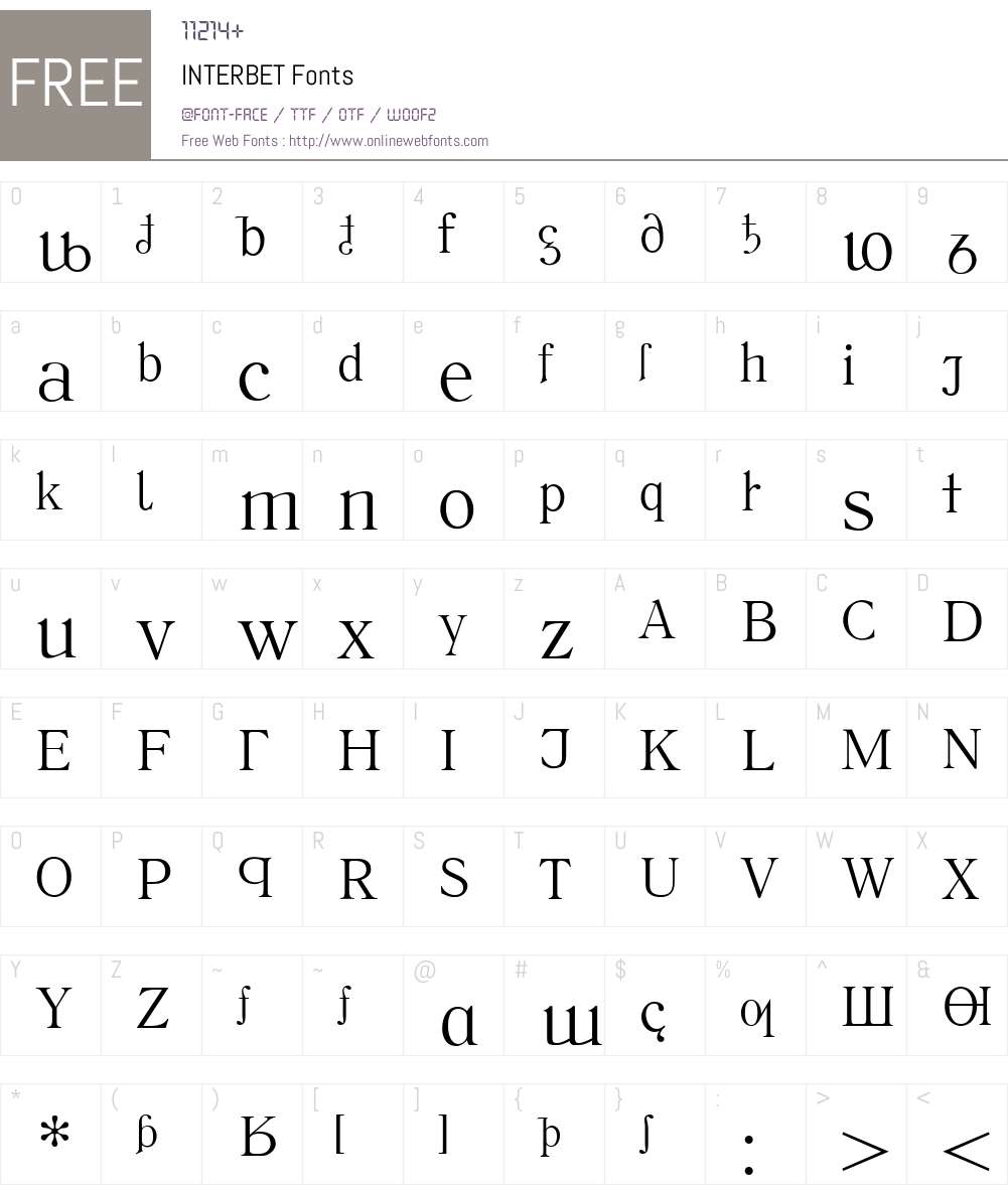 INTERBET 001.001 Fonts Free Download - OnlineWebFonts.COM