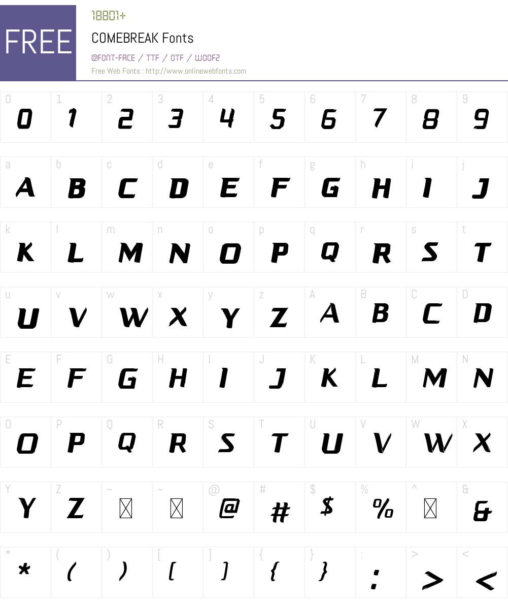 COMEBREAK 1.023;Fontself Maker 3.5.4 Fonts Free Download - OnlineWebFonts.COM