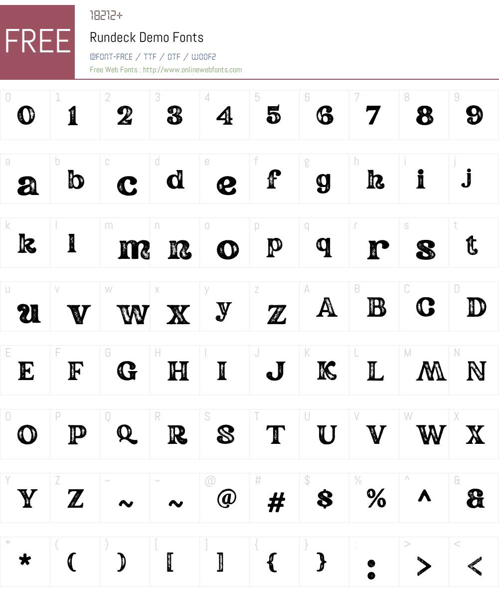 Rundeck 1.000 Fonts Free Download - OnlineWebFonts.COM