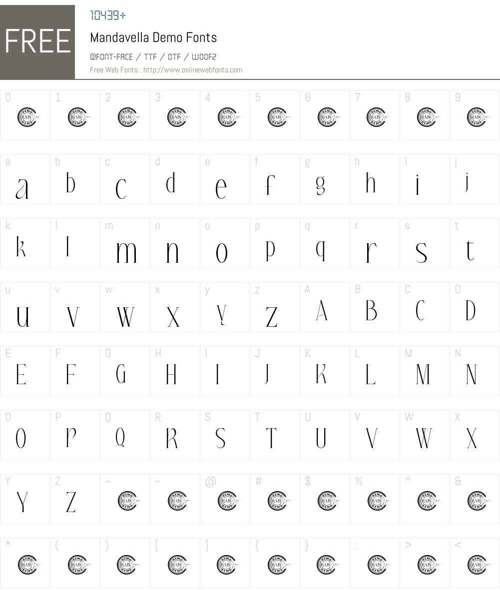 Mandavella Demo 1.001;Fontself Maker 3.5.7 Fonts Free Download - OnlineWebFonts.COM