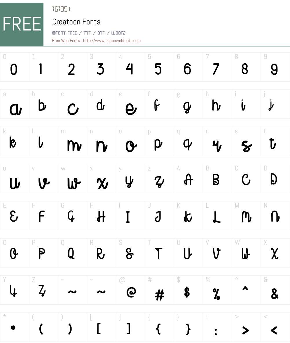 Creatoon 1.00;October 21, 2018;FontCreator 11.0.0.2408 64-bit Fonts Free Download ...