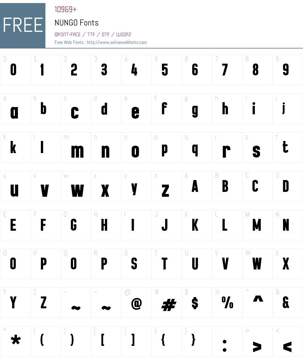 n Nungo 001.000 Fonts Free Download - OnlineWebFonts.COM
