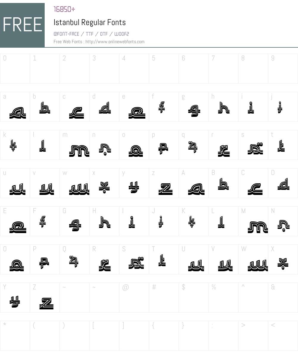 Istanbul 1.000 Fonts Free Download - OnlineWebFonts.COM