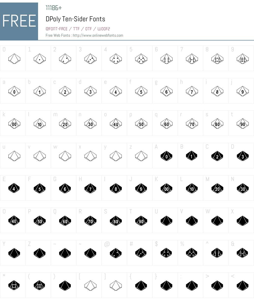 DPoly Ten-Sider 2.20 August 24, 2014 Fonts Free Download ...