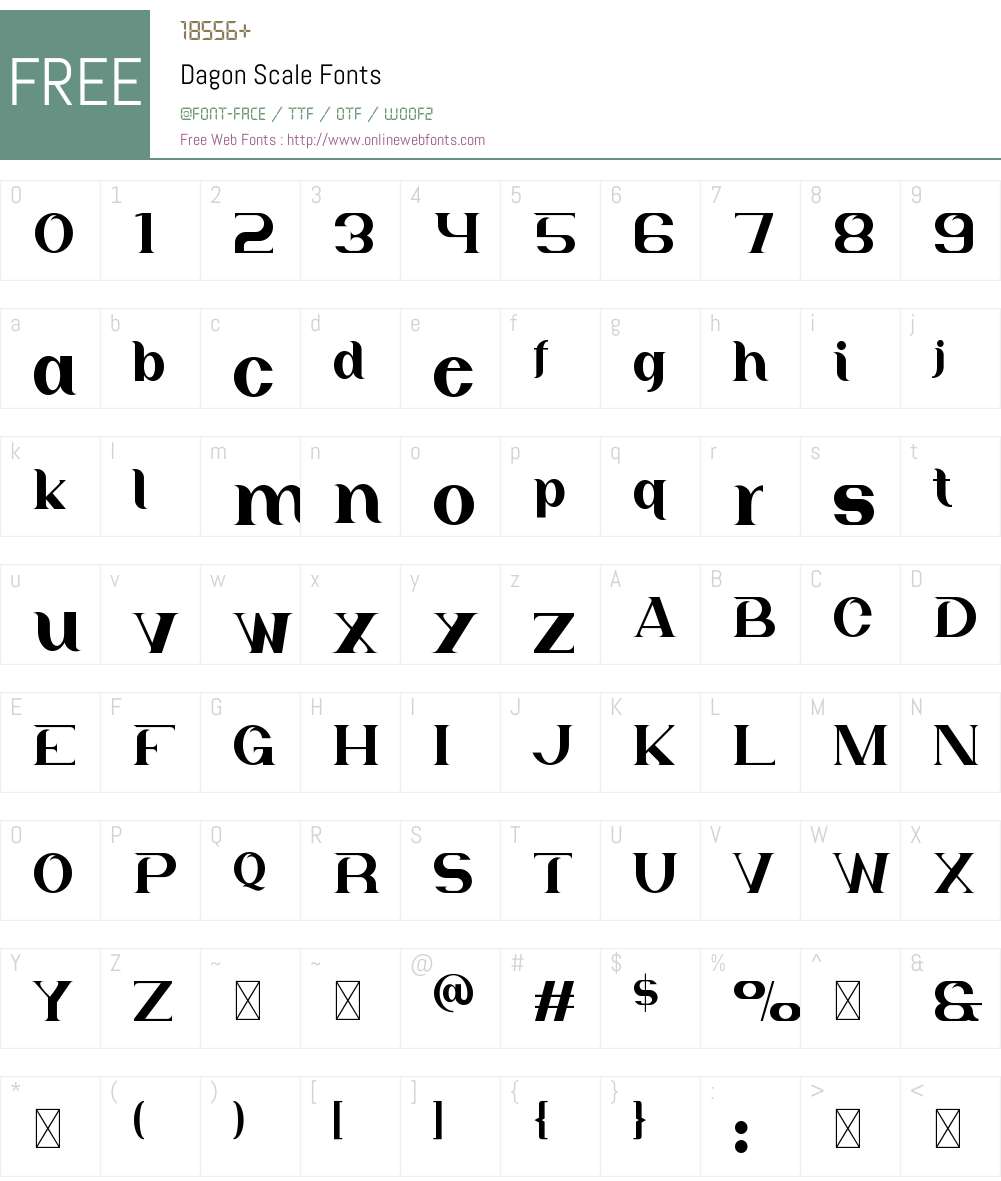 Dagon Scale 1.001;Fontself Maker 3.5.7 Fonts Free Download ...