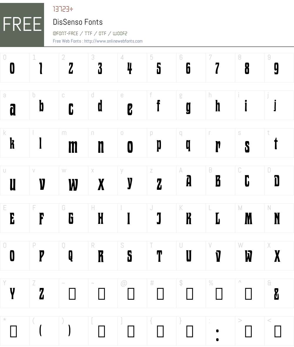 DisSenso 1.150 Fonts Free Download - OnlineWebFonts.COM