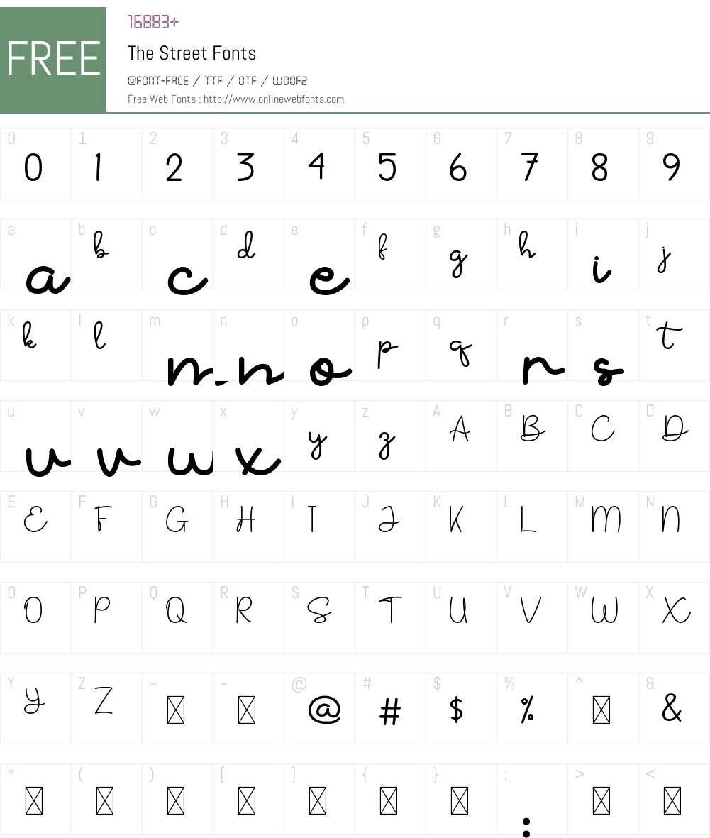 The Street 1.002;Fontself Maker 3.5.1 Fonts Free Download ...
