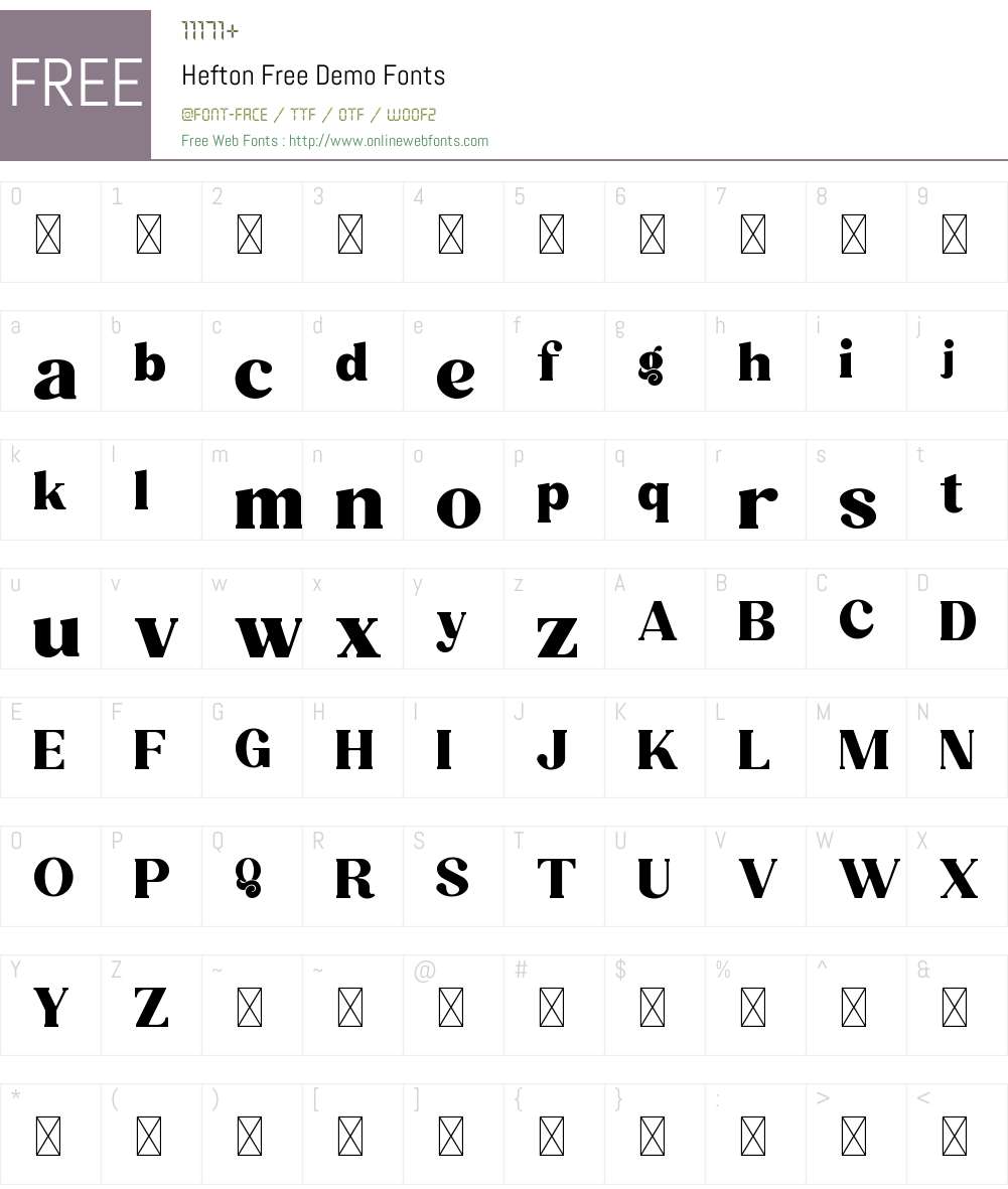 Hefton Free Demo 1.001;Fontself Maker 3.5.8 Fonts Free Download ...