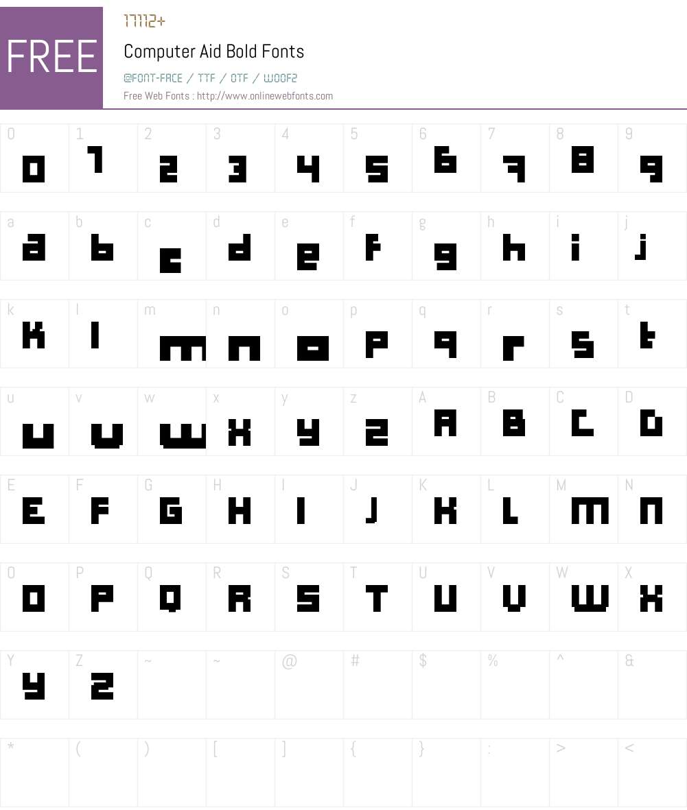 Computer Aid Bold Fonts Free Download - OnlineWebFonts.COM