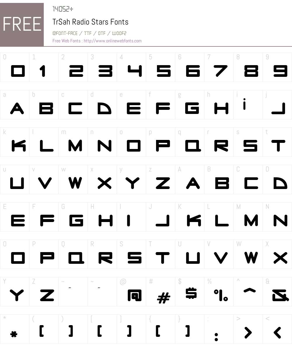 TrSah Radio Stars 1. Fonts Free Download - OnlineWebFonts.COM