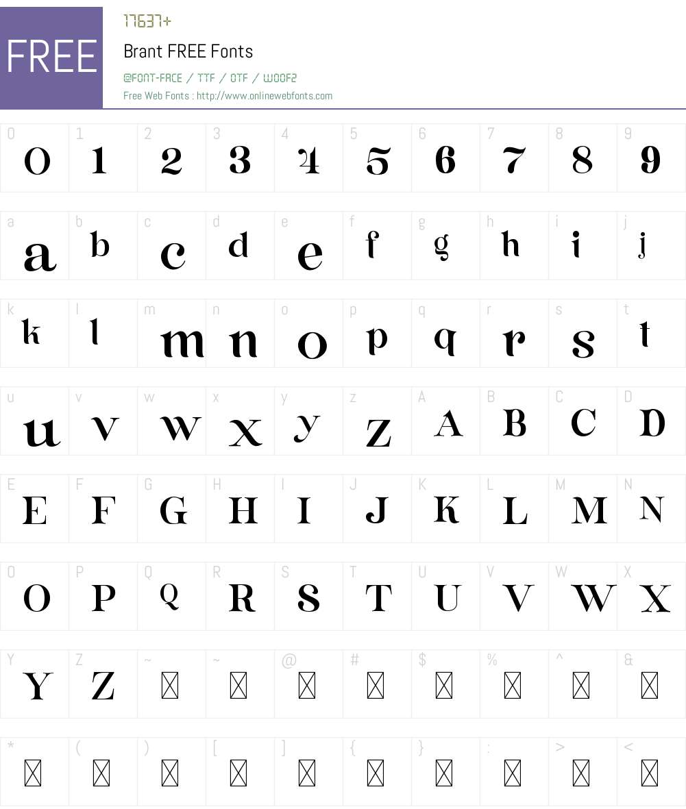 Brant FREE 1.004;Fontself Maker 3.5.8 Fonts Free Download ...